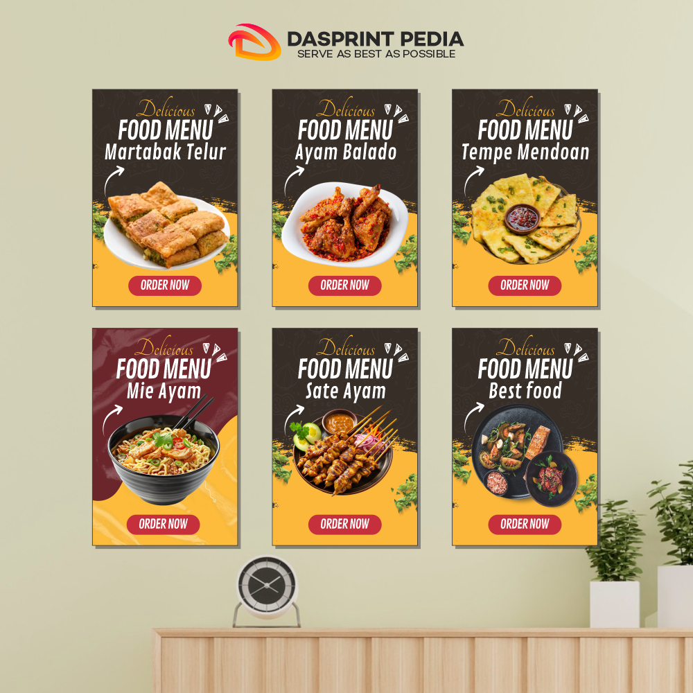 Jual Hiasan Dinding Menu Makanan Hiasan Rumah Makan Poster Pajangan ...