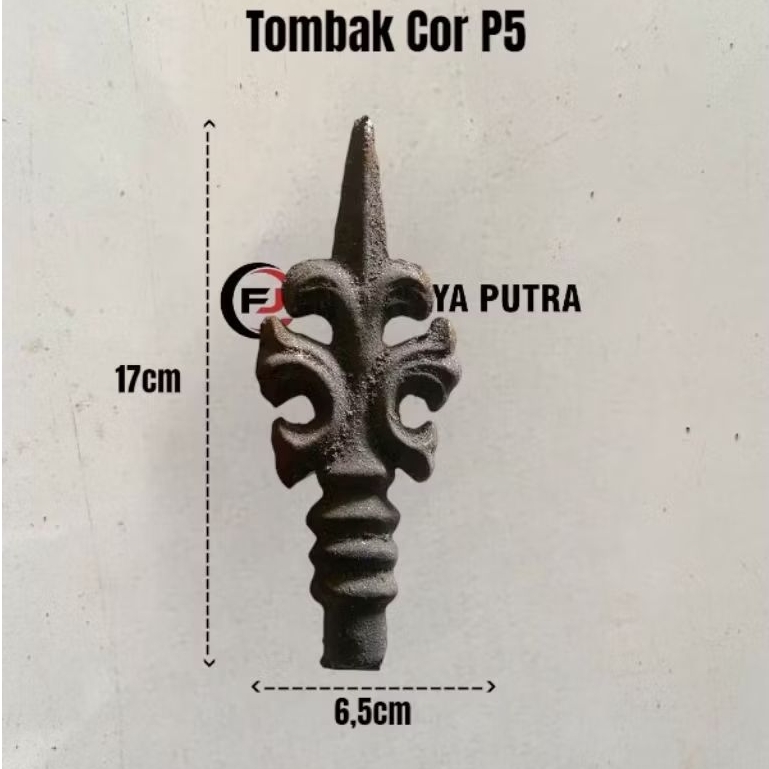 Jual Ornamen Tombak Cor Besi Motif P5 | Aksesories Pagar Besi Tombak ...