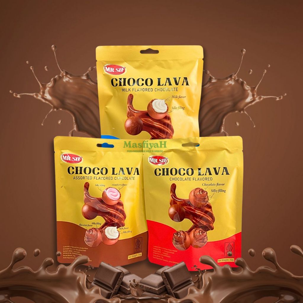 Jual MR SIF CHOCO LAVA 70GR CHOCO BALL CHOCOLATE ASSORTED LAVA MILK ...