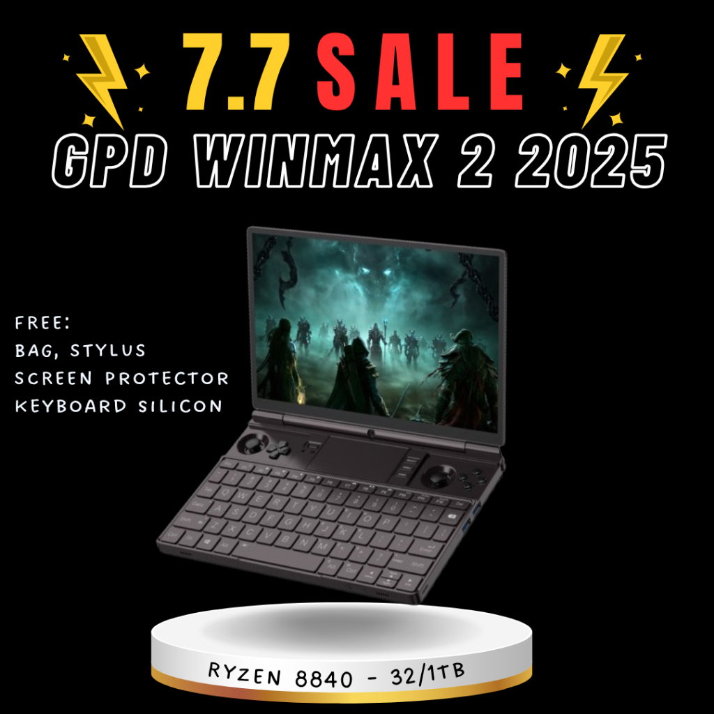 Jual GPD WinMax 2 Win Max 2 WM2 2025 Ryzen 8840 RAM 32GB SSD 1TB Win 11 ...