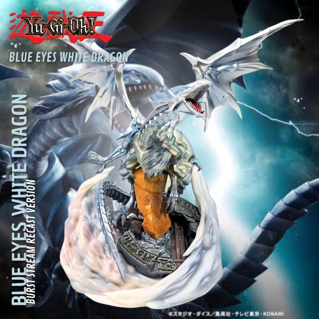 Jual Action Figure Blue Eyes Dragon Statue Yu Gi Oh Burst Stream Design ...