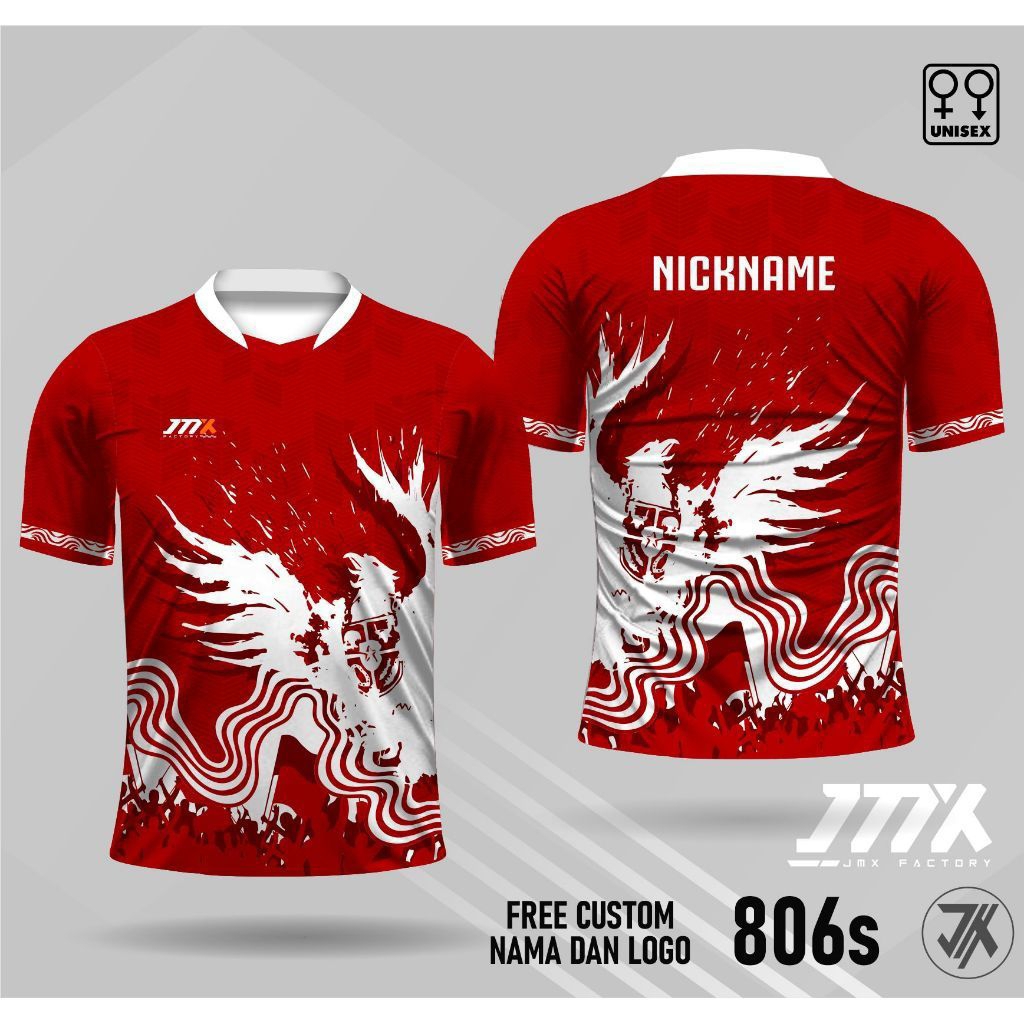 Jual Jersey lengan panjang Garuda HUT RI ke80 17 Agustus free costum ...