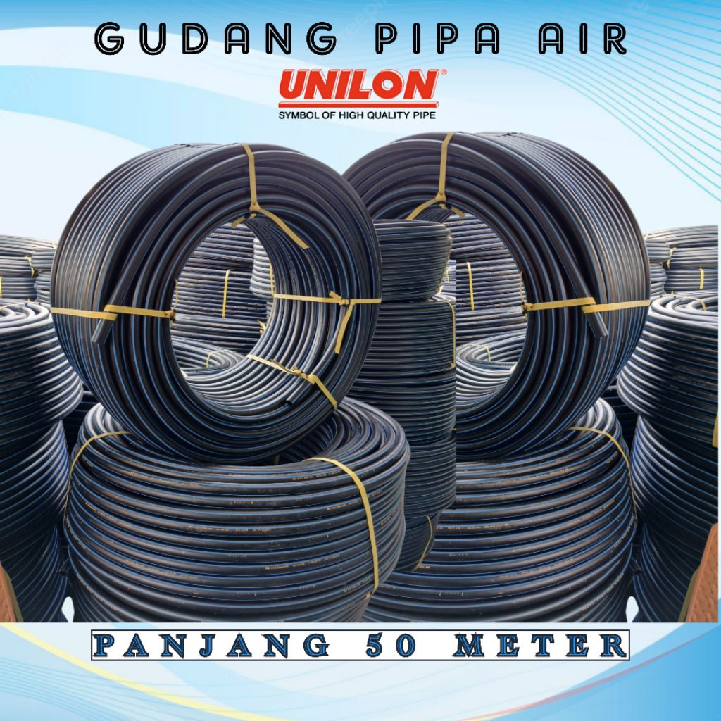 Jual PIPA HDPE SELANG AIR 3/4 INCH PN 10 ATAU 25MM PANJANG 50 METER ...
