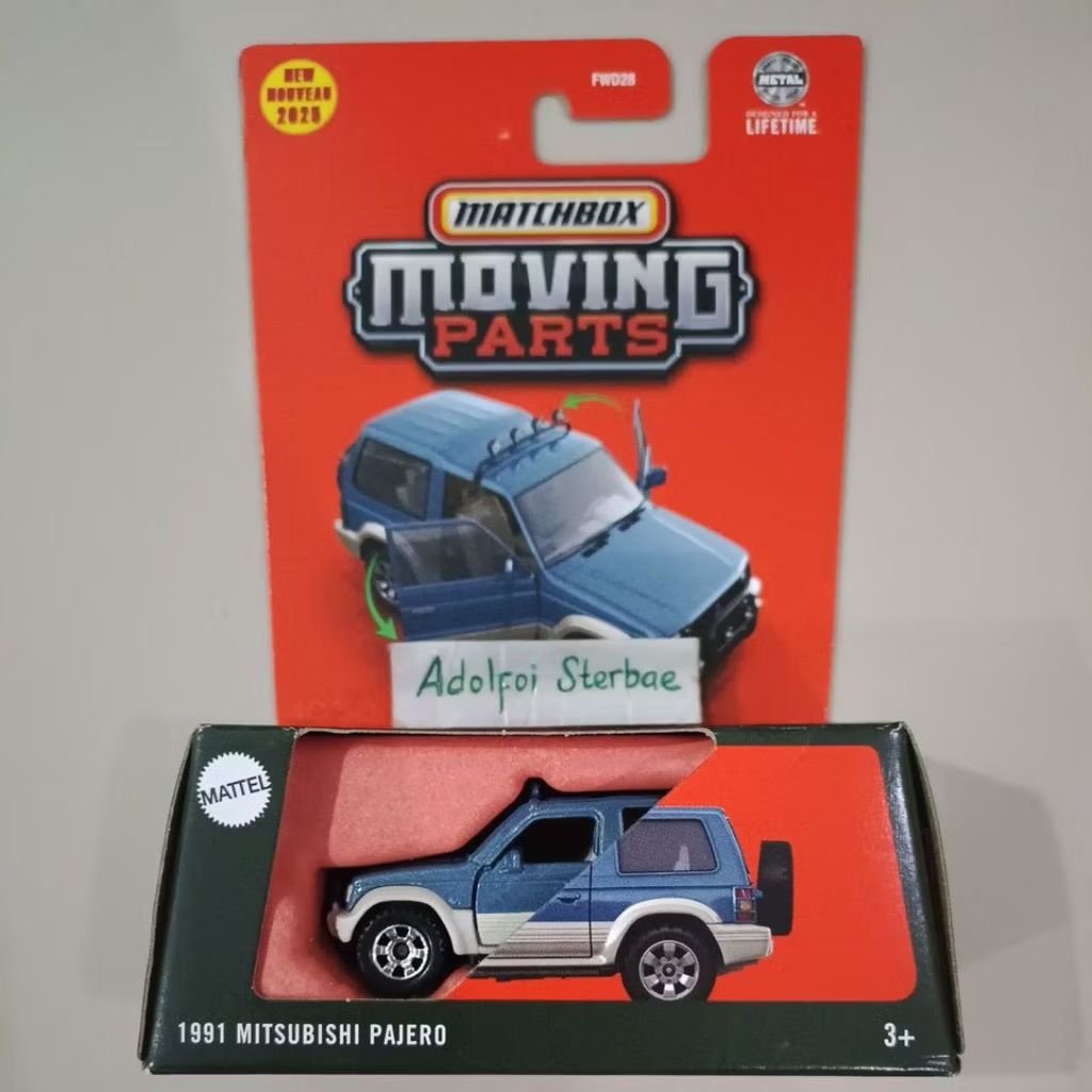 Jual matchbox 1991 mitsubishi pajero moving parts new nouveau 2025 open ...