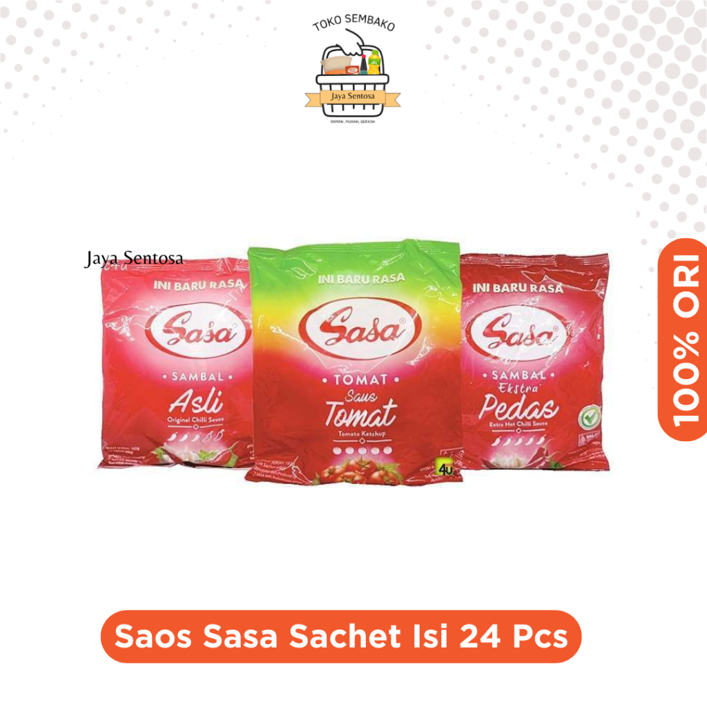 Jual Saos Sasa Sachet Isi 24 Pcs/Pack (Saus Sasa Extra Pedas, Sambal ...