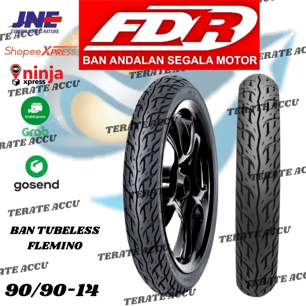 Jual Ban Motor Tubeless FDR FLEMINO Ukuran 90/90-14 Original | Shopee Indonesia
