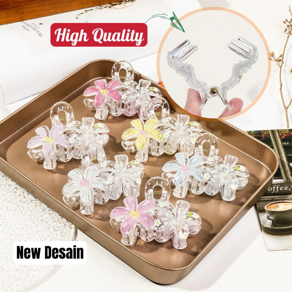 Jual NEW Jepit Rambut Korea Jedai Bunga Kamboja Versi Bunga Dua Wanita ...