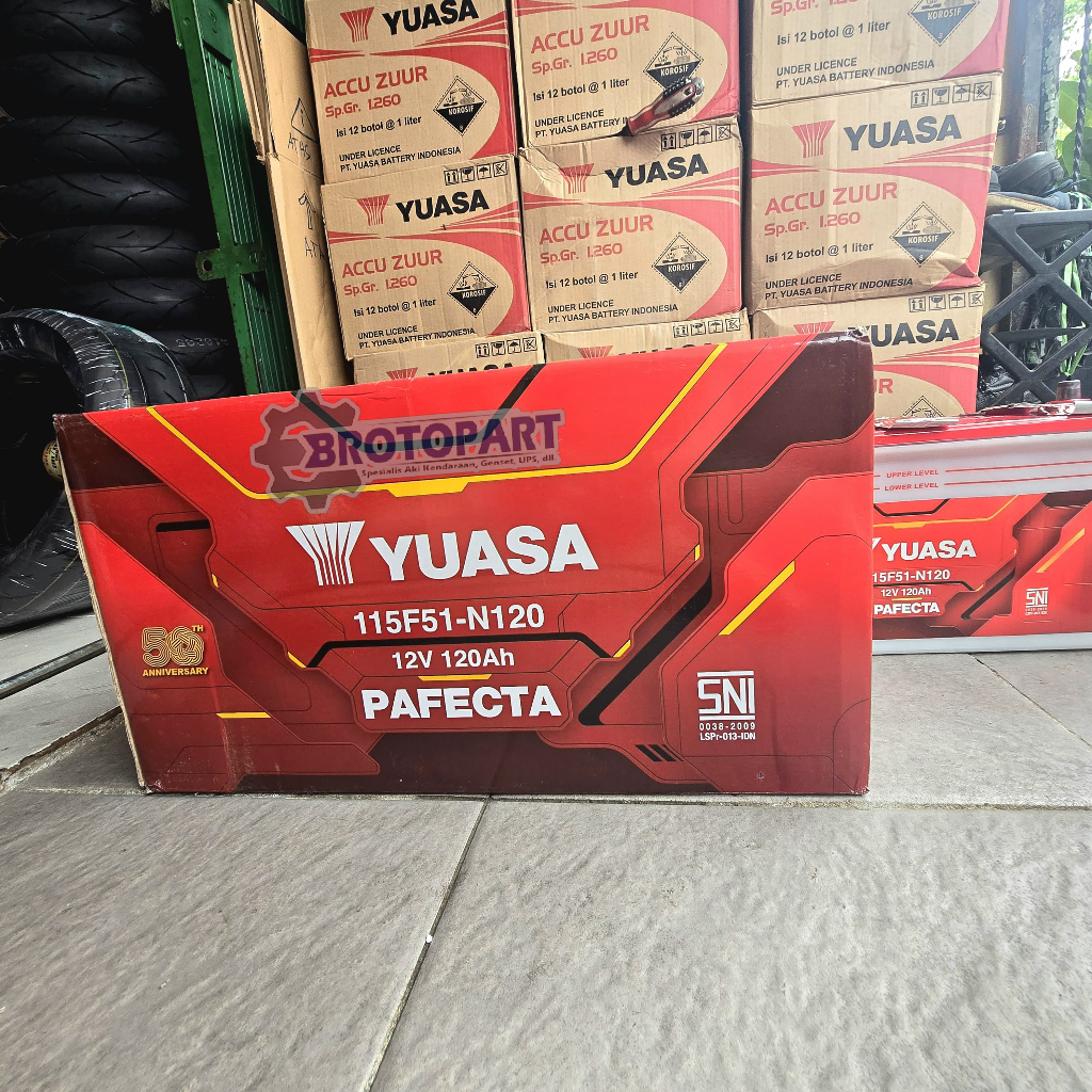 Jual Aki Mobil Genset Excavator Alat Berat YUASA N120 115F51 PF 12Volt 120Ah Original | Shopee ...