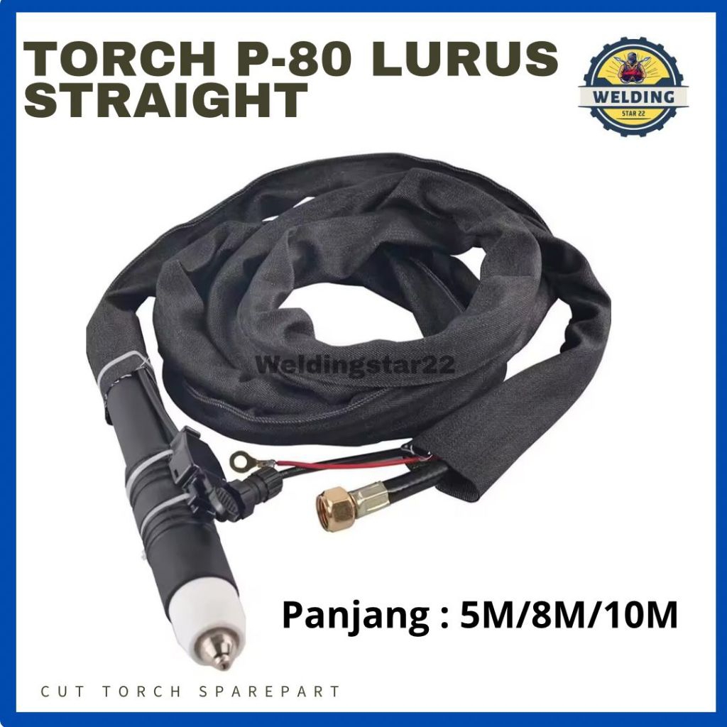 Jual Torch P80 Lurus Stang Plasma Cut P-80 P80 Cutting Torch Stang CUT ...