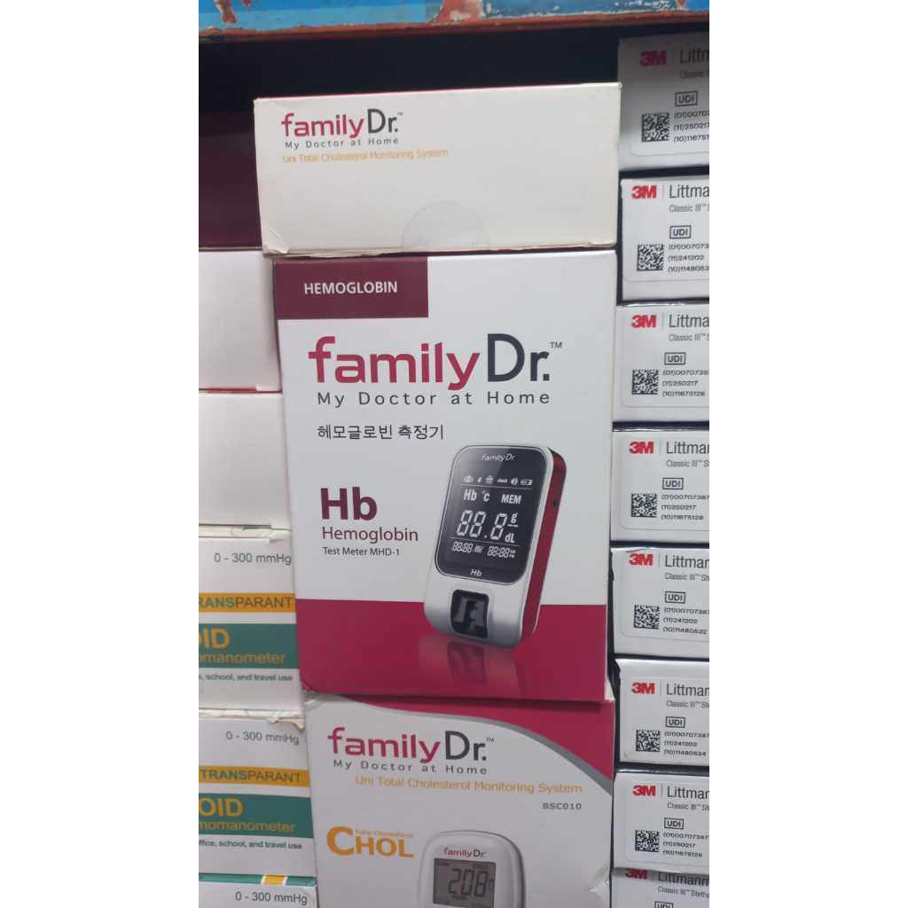 Jual FAMILY DR - Alat Cek HEMOGLOBIN + Strip Test Isi 25 | HB ...