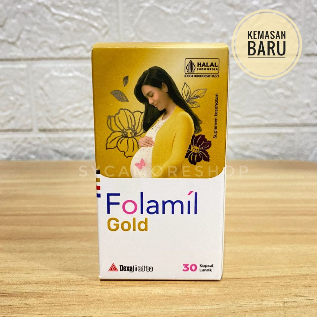 Jual Folamil Gold Multivitamin Suplemen Ibu Hamil Botol isi 30 Kapsul ...