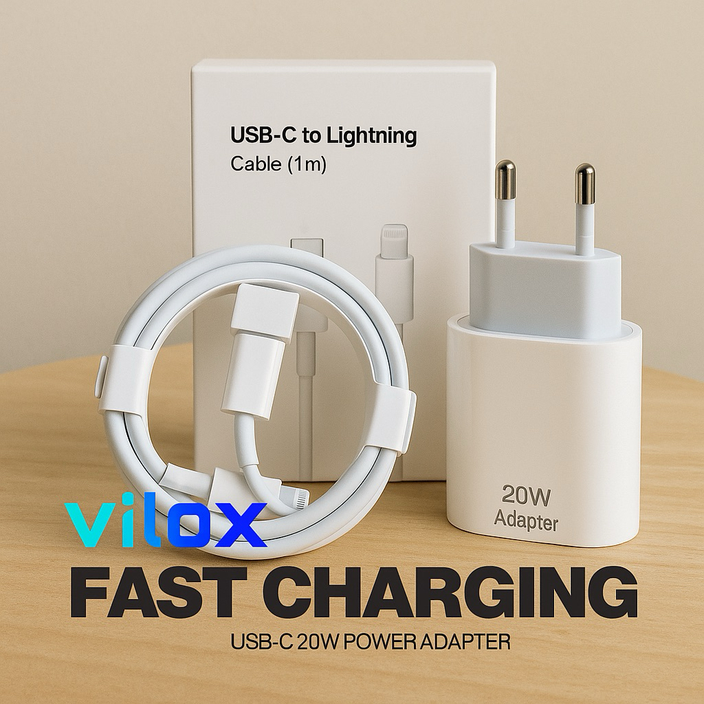 Jual Charger iPhone 20W USB-C PD – Kepala Cas + Kabel Type-C to ...