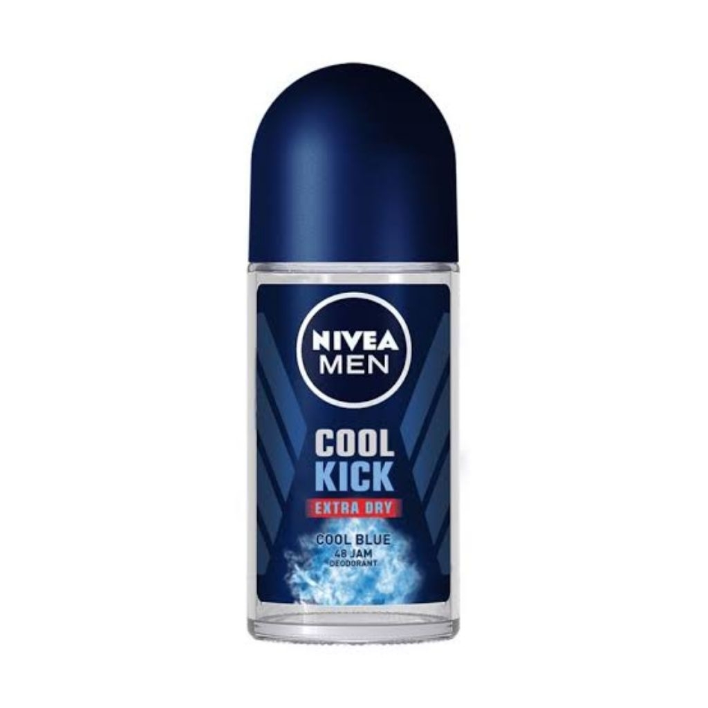 Jual Nivea Man Deodorant Roll On Cool Kick Extra Dry Cool Blue 50ml ...