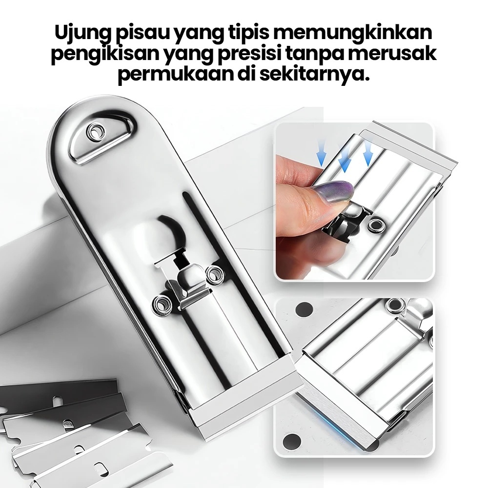 Jual 2025 Pisau pengkisi kikis lantai cat tembok dinding lem sticker stiker poster serbaguna ...