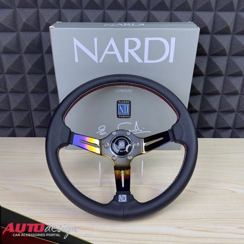 Jual Stir Racing Mobil Nardi 14 Inch 350mm Kulit Burntip Blue Titanium ...