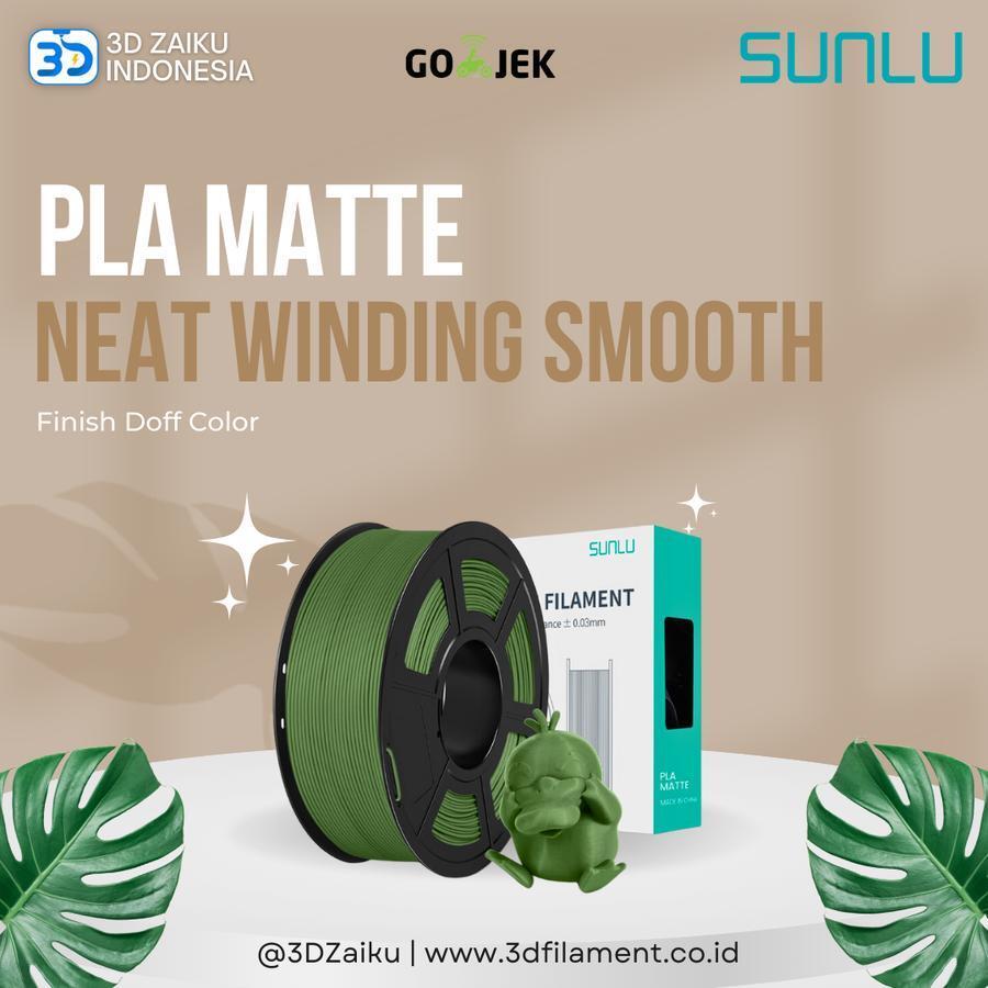 Jual SUNLU 3D Printer Filament PLA Matte Neat Winding Smooth Finish ...