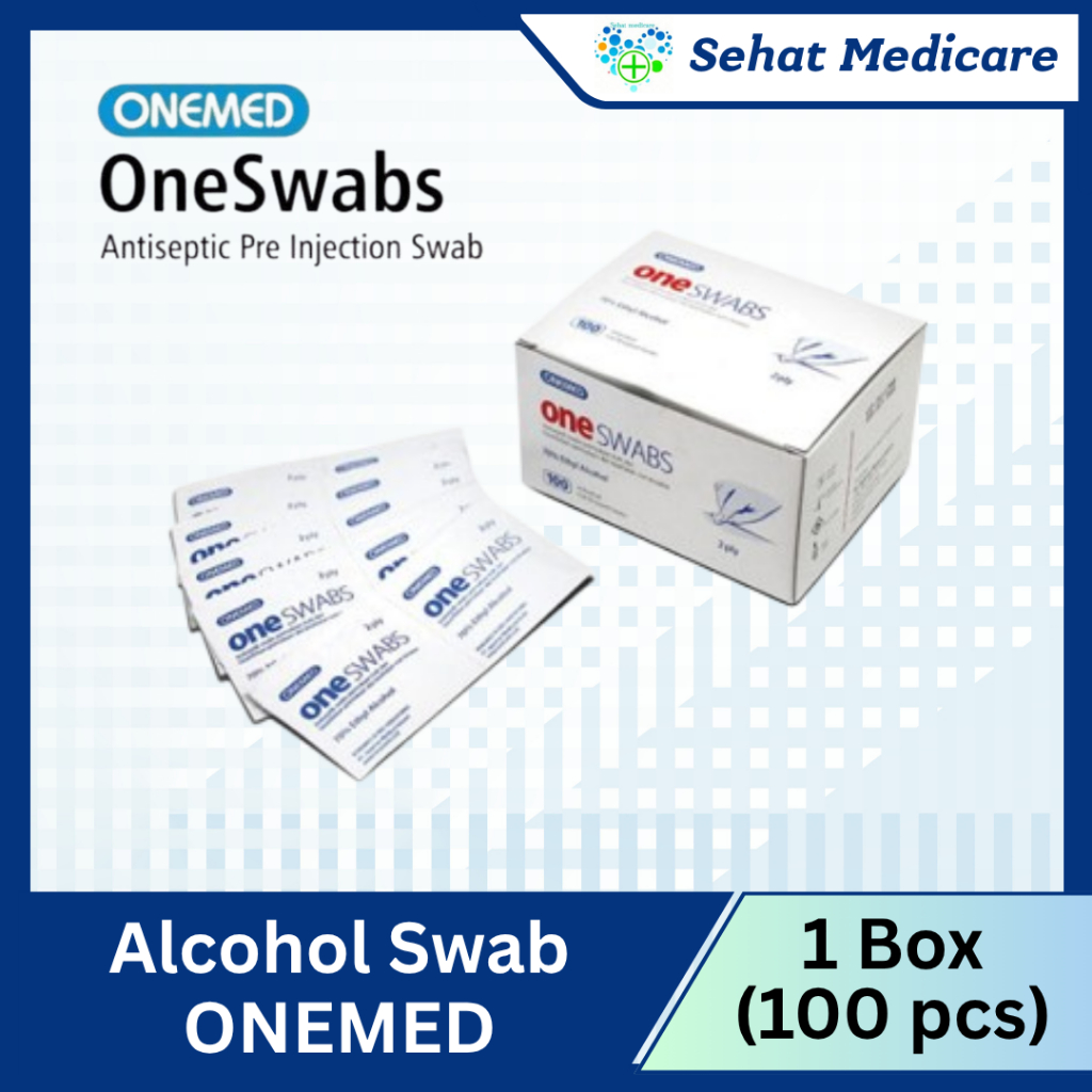 Jual Oneswabs || Kapas Tissue Alkohol Onemed || Alcohol Swab Onemed ...