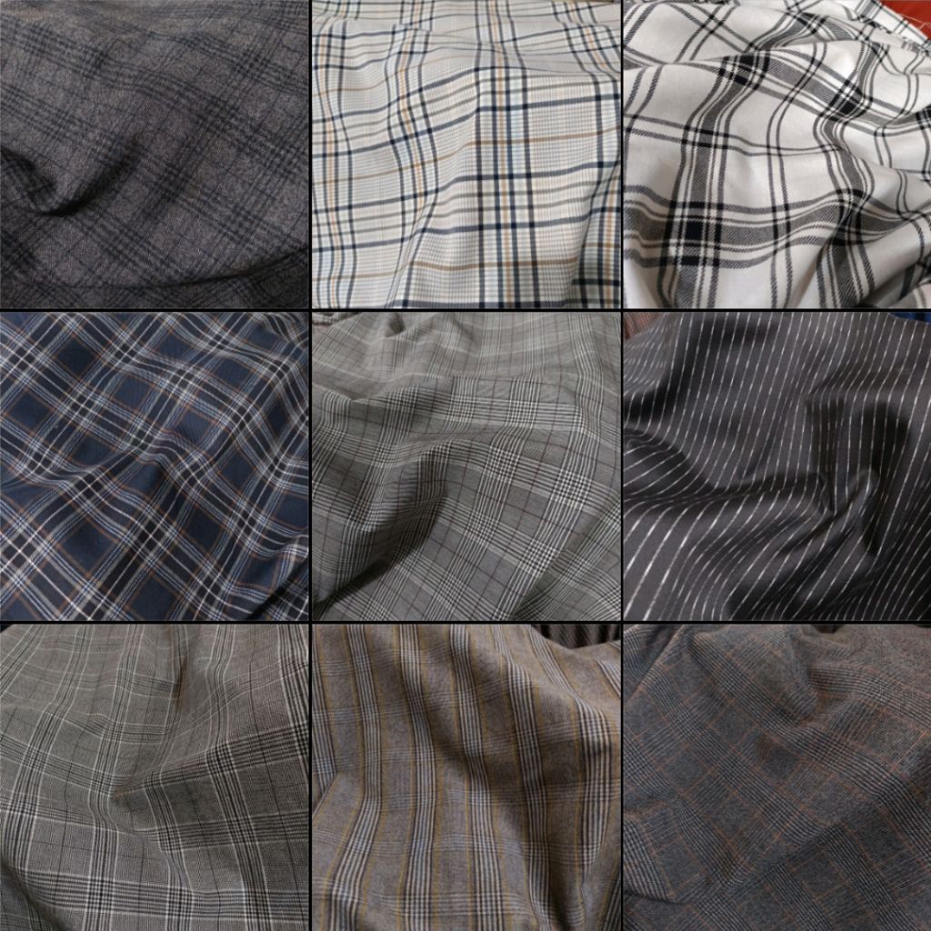 Jual bahan kain semiwool motif / kain semi wol | Shopee Indonesia