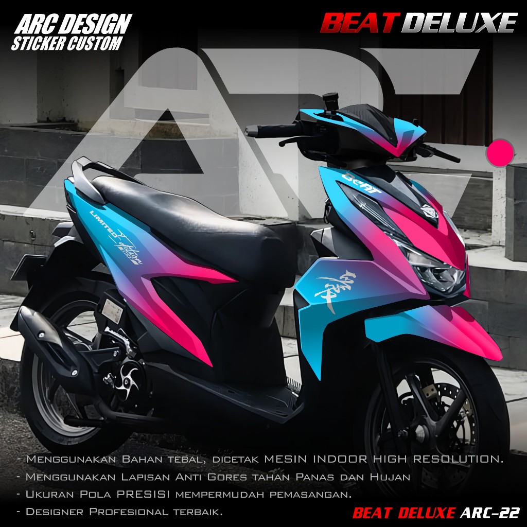 Jual (COD PROMO) TERBARU Decal Sticker Honda Beat DELUXE STREET 2020 ...