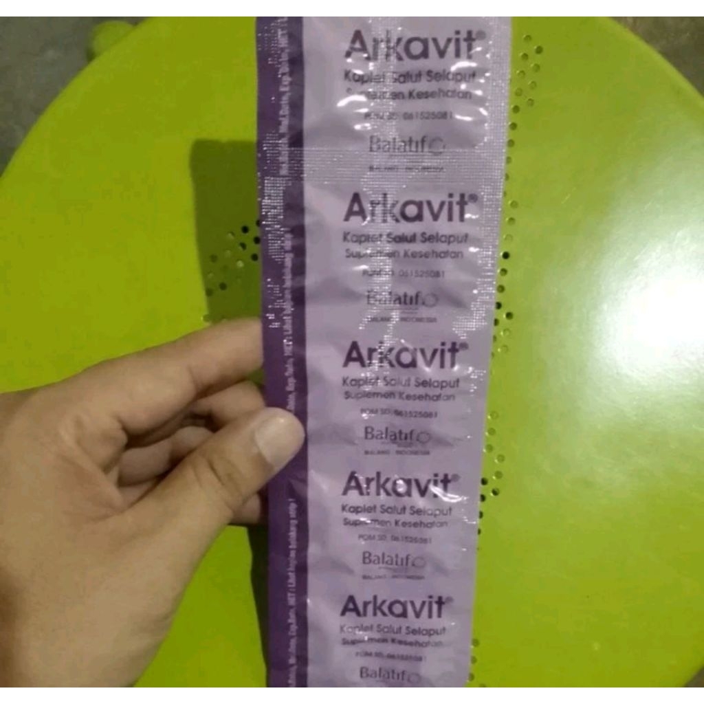 Jual Multivitamin B Kompleks Arkavit Per Strip 10 Kaplet | Shopee Indonesia