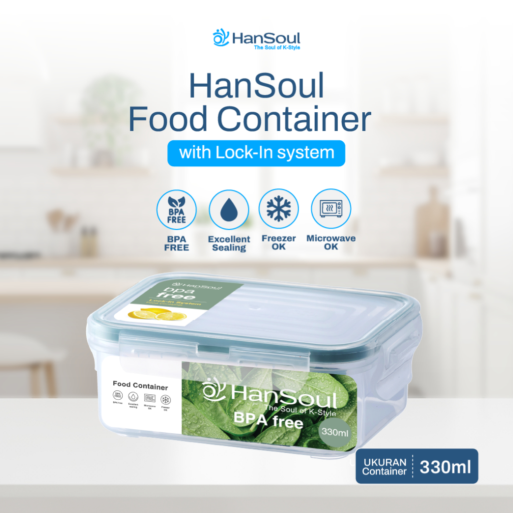 Jual HanSoul Food Container – Tempat Makanan Anti Bocor, BPA Free ...