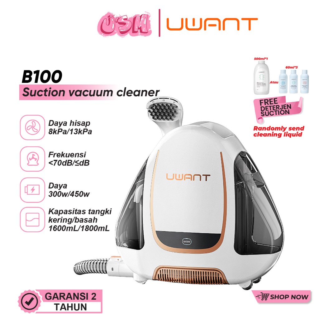 Jual UWANT B100 Suction Vacuum Cleaner Penyedot Debu Mesin Pembersih ...