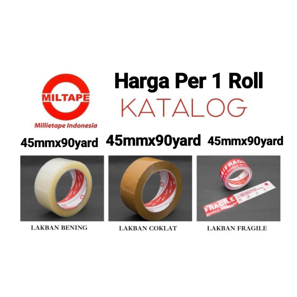 Jual Lakban Coklat 4,5cmx90yard / Lakban Isolado Bening Clear ...