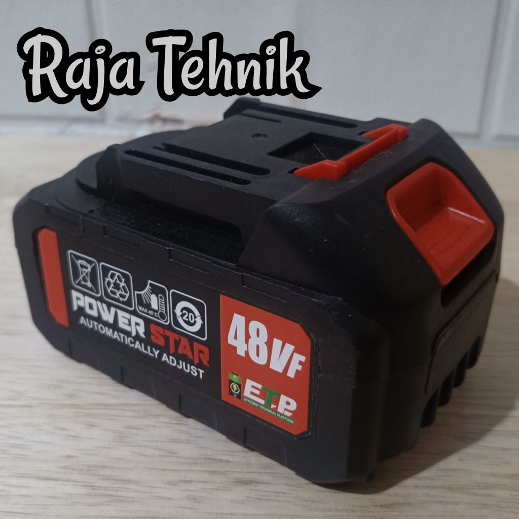 Jual BATERAI IMPACT 48VF JLD BATERAI BOR CORDLES GERINDA 48VF (HITAM) | Shopee Indonesia