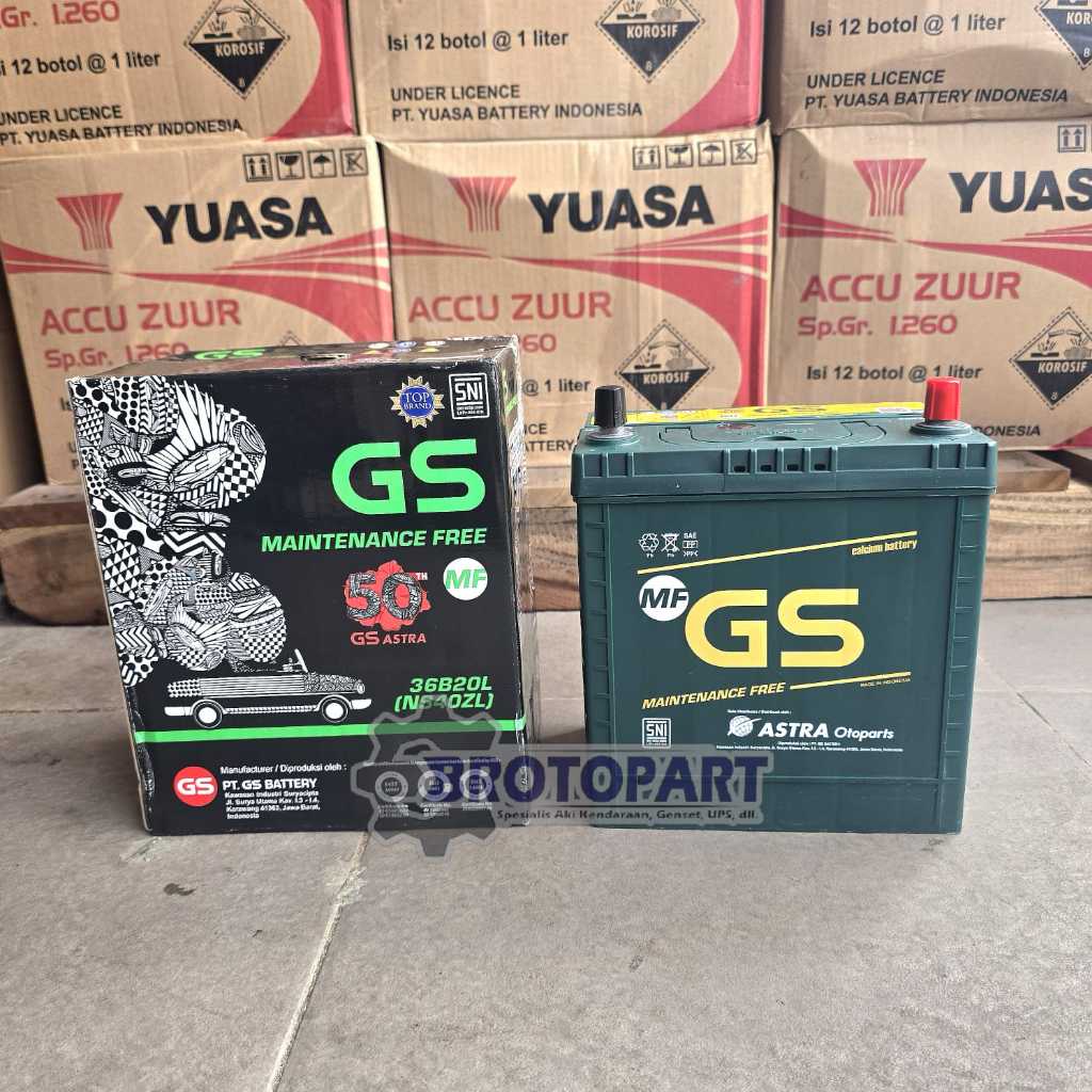 Jual Aki Mobil Honda BRV New City Aki Kering GS ASTRA NS40ZL MF 35Ah ORIGINAL | Shopee Indonesia