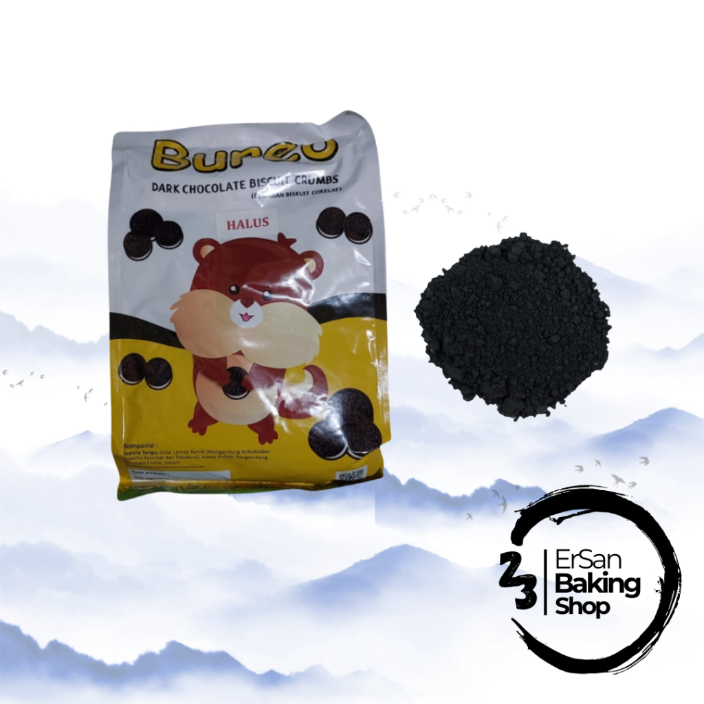 Jual Bureo Dark Chocolate Biskuit Crumbs/Remahan Biskuit Cokelat/Bubuk ...