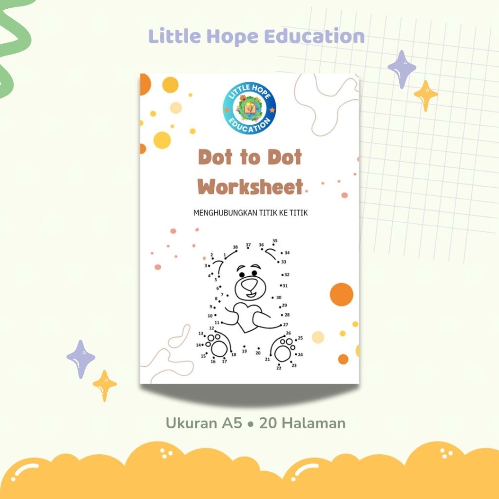 Jual Worksheet Dot to Dot (Menghubungkan Titik ke Titik) | Lembar ...