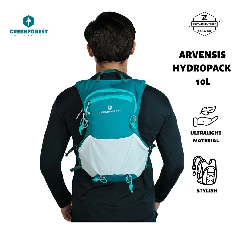 Jual Greenforest Arvensis Hydration Pack 10L Tas Trail Running Sepeda Original Hydropack ...