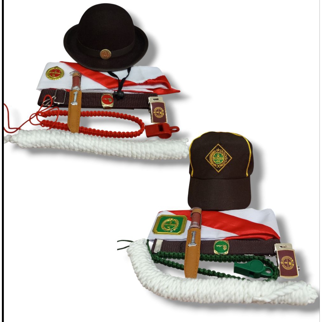 Jual Set Alat Pramuka SD Cowo Cewe Komplite Sabuk Bagus dengan Topi dan ...