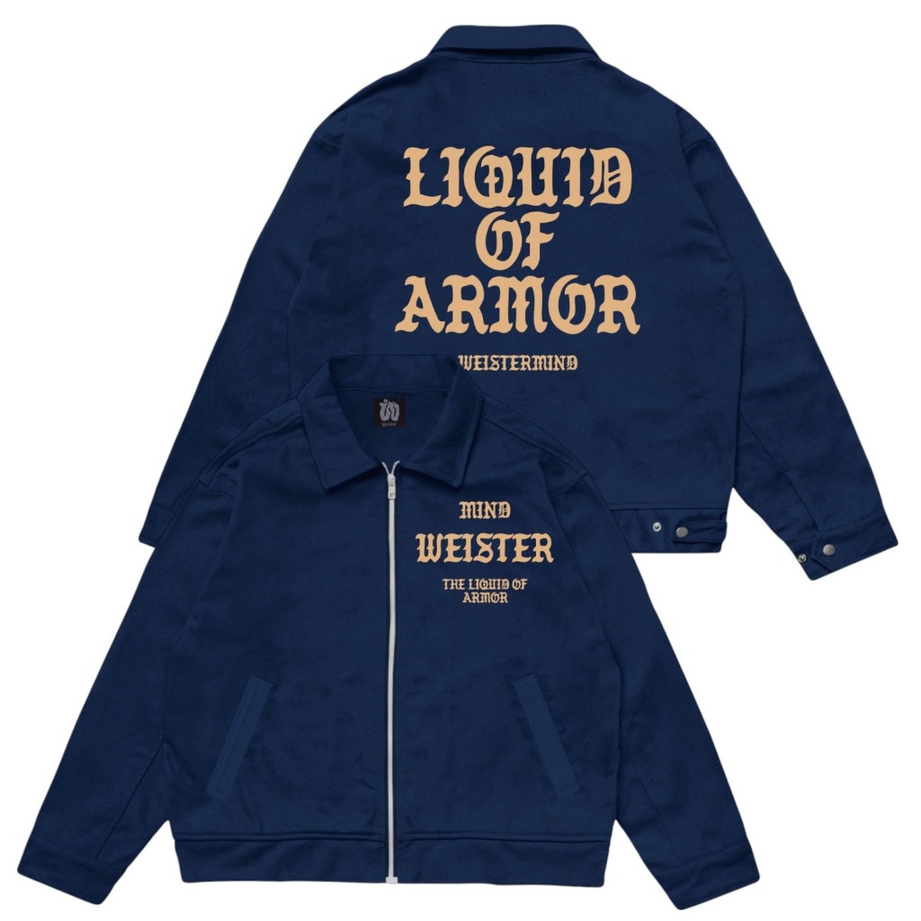 Jual Weister Work Jacket Boxy Navy - The Liquid Of Armor | Shopee Indonesia