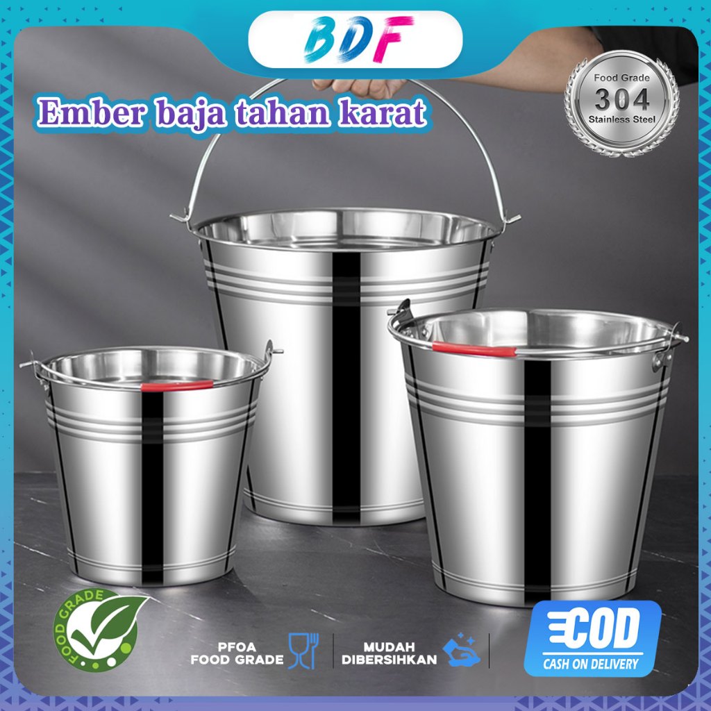 Jual 【COD】BDF Ember timba stainless steel siper tebal anti karat ...