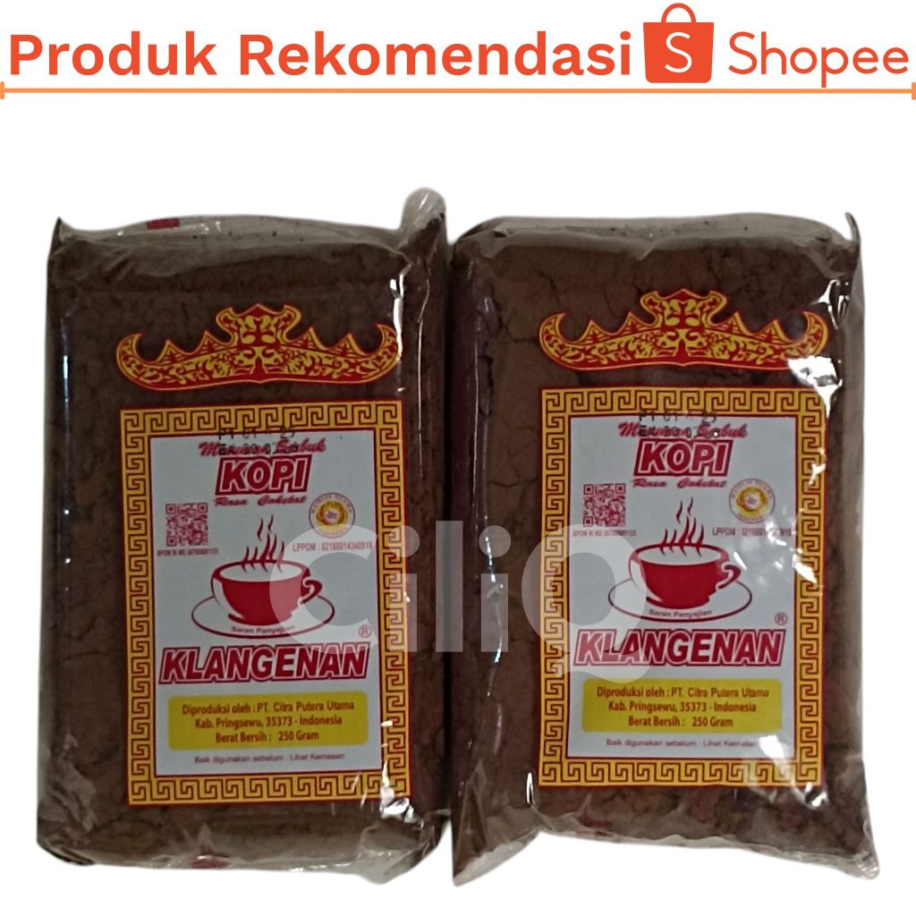 Jual Kopi Bubuk Klangenan 500gr Lampung Asli Lebih Murah (2 x 250gr ...