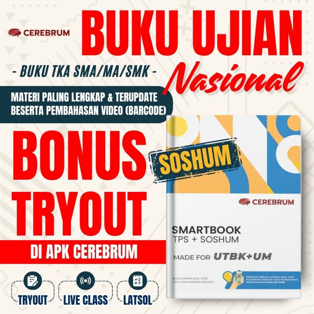 Jual SMARTBOOK UTBK SNBT 2026 "SMARTBOOK UTBK SNBT 2026" - Bank SOAL TPS + TKA SOSHUM | Shopee ...