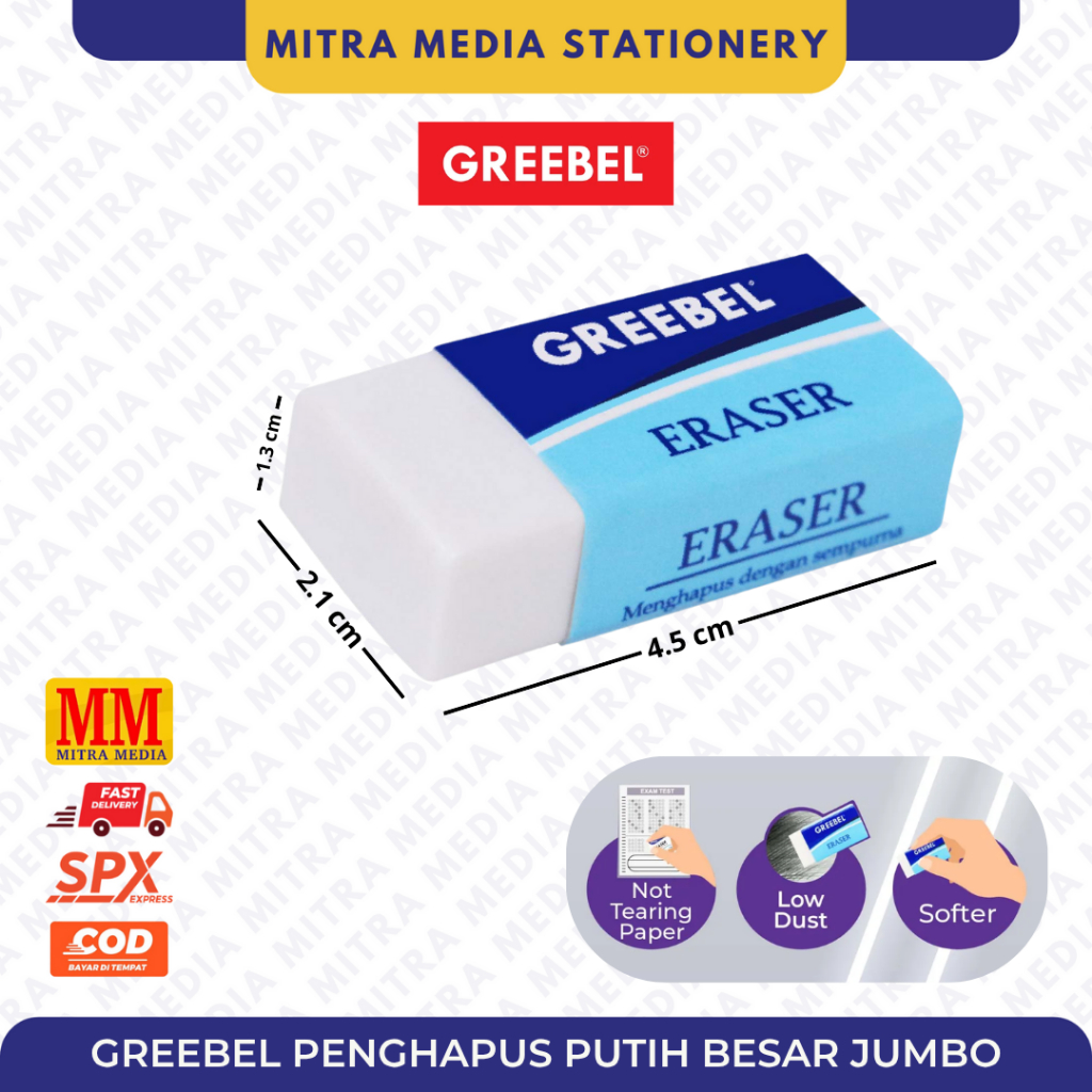 Jual GREEBEL Eraser Penghapus Pensil / Penghapus Greebel Besar Jumbo ...