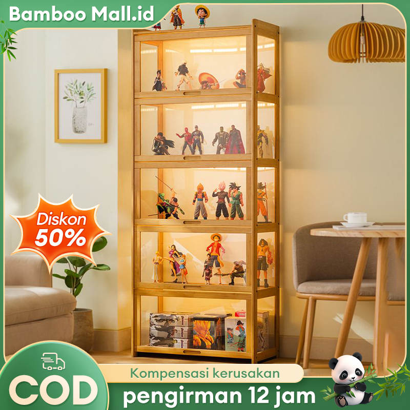 Jual Lemari Hias Lemari Pajangan Transparan Lemari Display Kabinet Rak ...