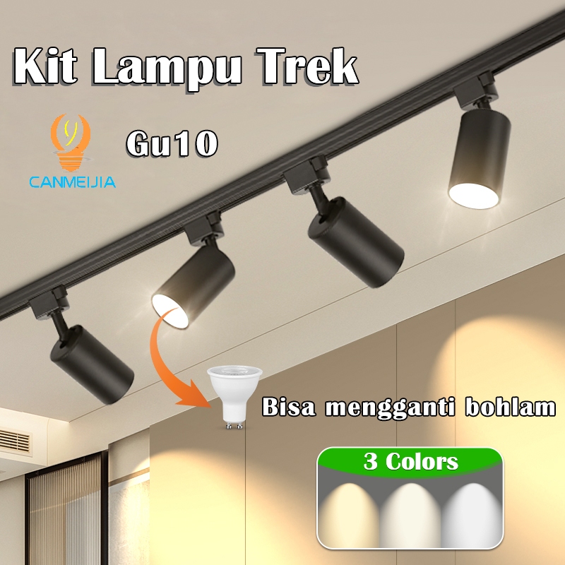 Jual GU10 Lampu Sorot Plafon Spotlight Rel Track Led Hias Plafon Tempel ...