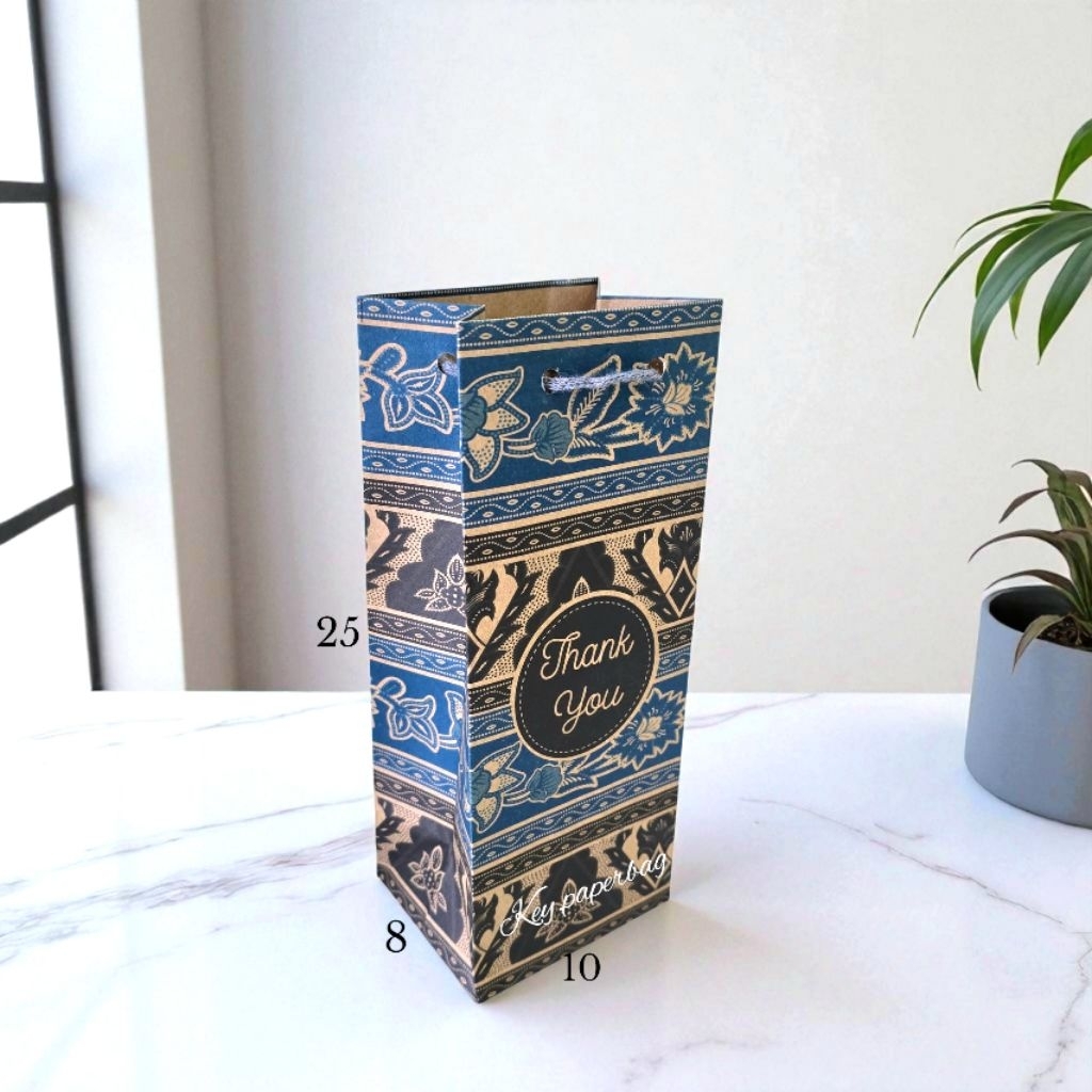 Jual Paper Bag Botol Motif Uk 10x8x25 | Shopee Indonesia