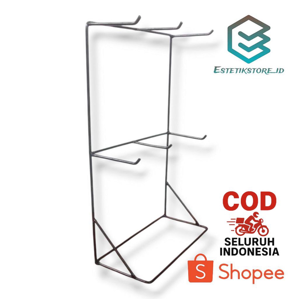Jual Rak display ganci rak display aksesoris serbaguna rak besi ...