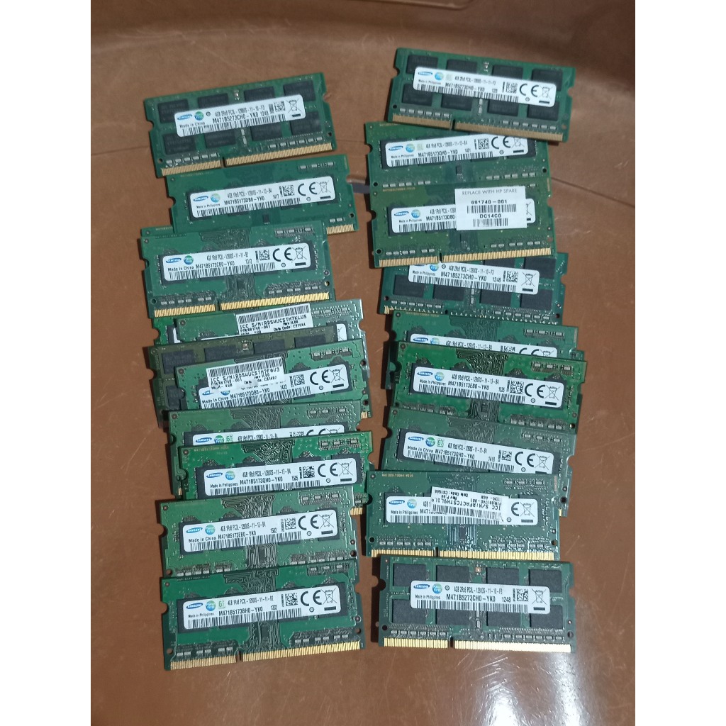 Jual 23Pcs ram laptop 4gb pc3L merek samsung seragam take all 23pcs x ...