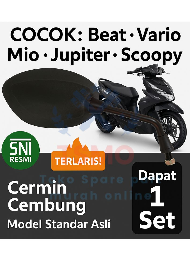 Jual Spion Motor Bulat Standar SNI | Model Original | Beat Vario Mio ...
