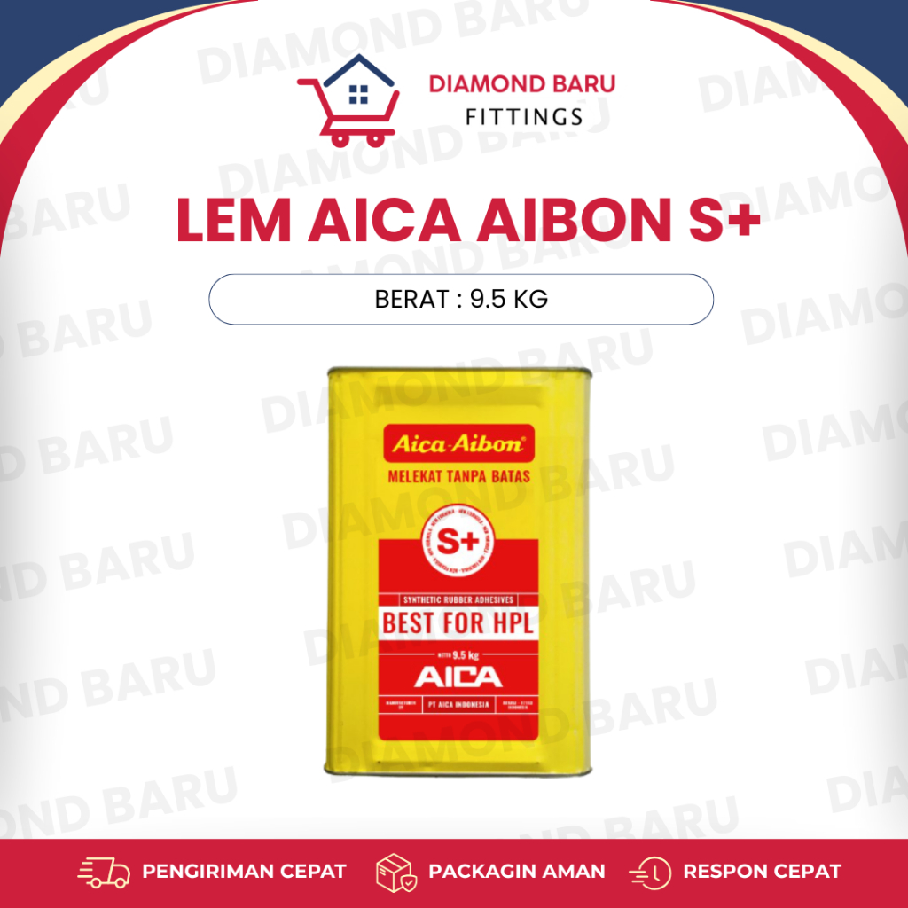 Jual Lem Aica Aibon S+ New Formula / Spesialis HPL & Edging / Kaleng 10 ...