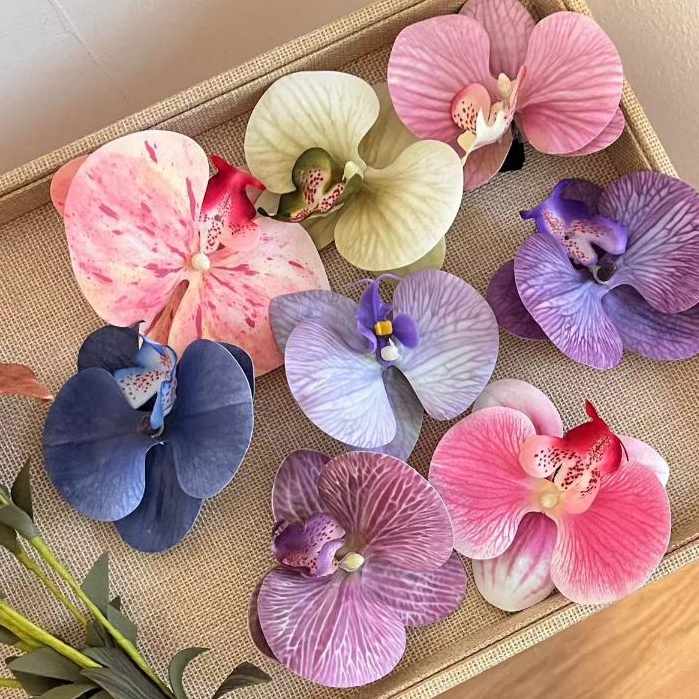 Jual COD Jepit Rambut Bunga Anggrek Kupu-kupu Hiasan Kepala Klip Rambut ...