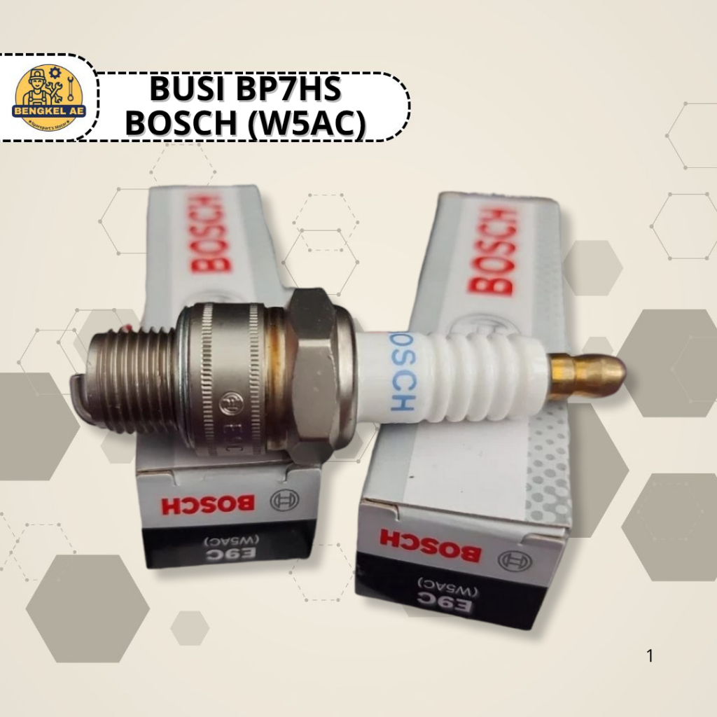 Jual Busi BP7HS BOSCH (W5AC) || Busi Sepeda Motor BP7HS (W5AC) 2T Pendek RXK RXS TS125 Vespa ...