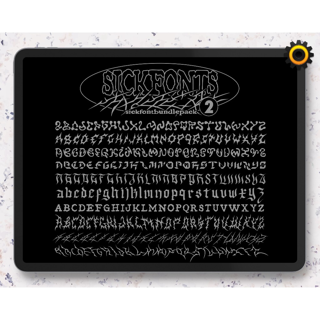 Jual Photoshop Font - Sick Font Bundle 2 (Not Includes 20 Premade Logos ...