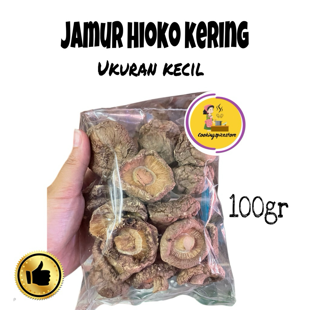 Jual Jamur Hioko kering / jamur shitake / Siongku ukuran kecil 100gr ...