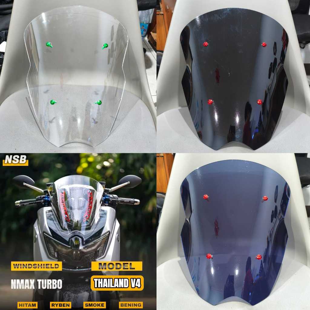 Jual VISOR WINDSHIELD NMAX TURBO NMAX NEO NMAX NEO S MODEL THAILAND ...